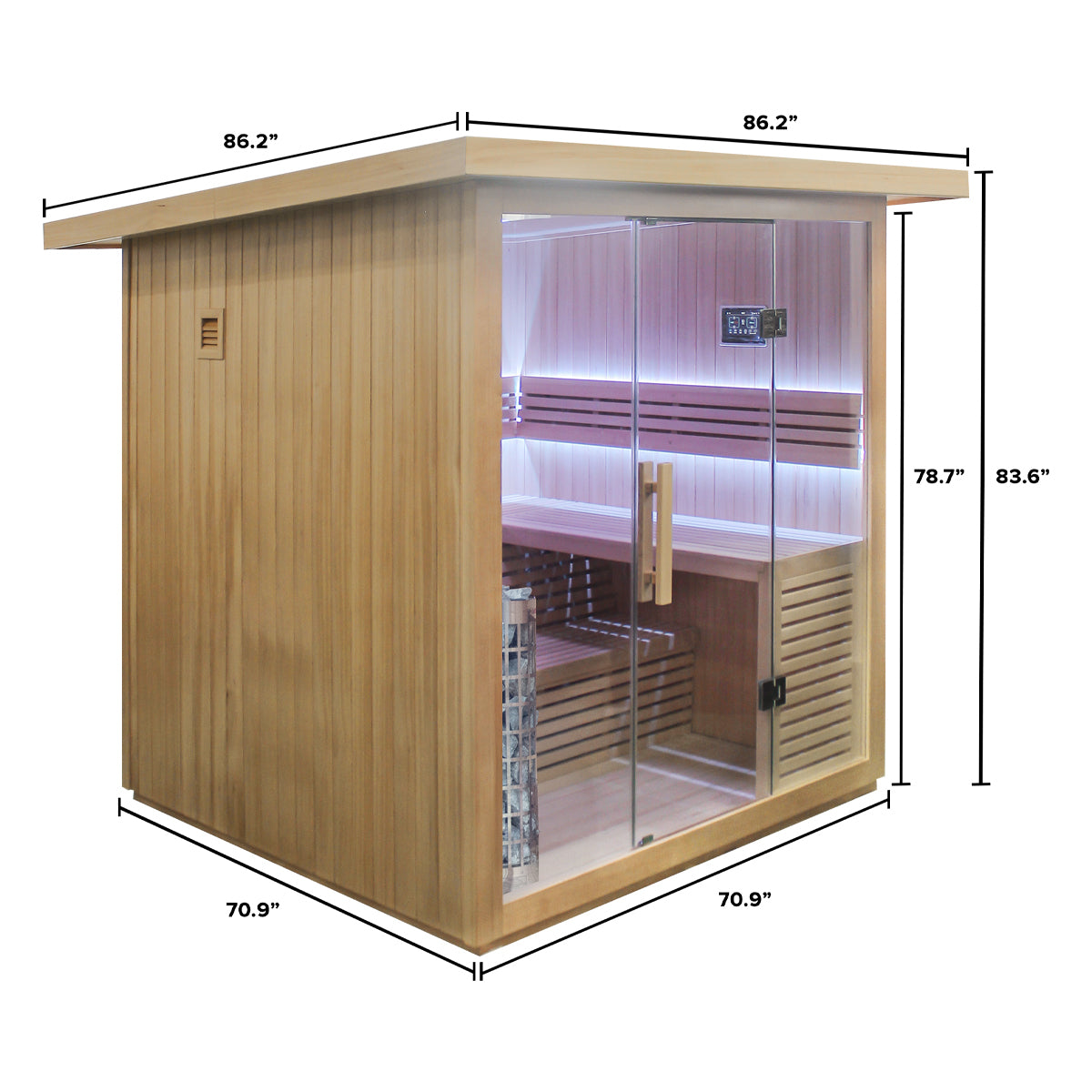 6 Person Traditional Sauna – Revive Plunge